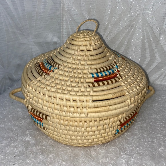 Accents | Covered Storage Basket Form Mexico | Poshmark